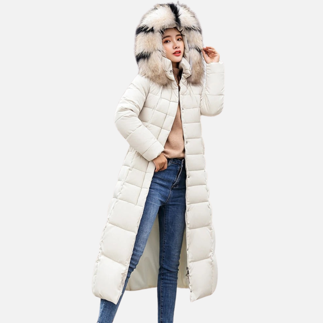 Women’s Long Puffer Coat – Thick Warm Winter Jacket – The Modehub